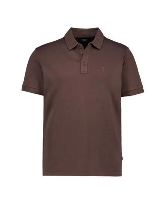 Joop Herren Polo-Shirts braun Baumwoll-Jersey