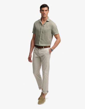 Superdry Pantalon chino classique de qualit&eacute; sup&eacute;rieure - Gris pluvieux