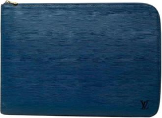 Louis Vuitton Pre-owned Poche Documents Portfolio - Femme - Pre-owned - Bleu - Taille: ONE Size
