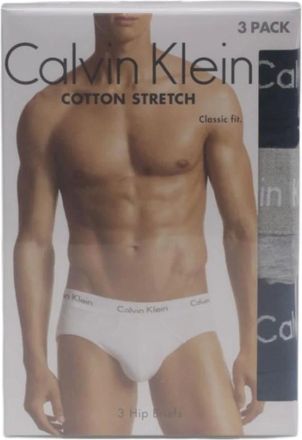 Calvin Klein Homme, Sous-v&ecirc;tements, Noir, Taille: S Cotton Stretch Hip Briefs Classic Fit