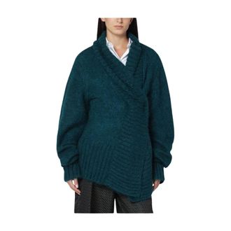 Dries Van Noten Damen, Strickwaren, Gr&uuml;n, SGr&ouml;&szlig;e