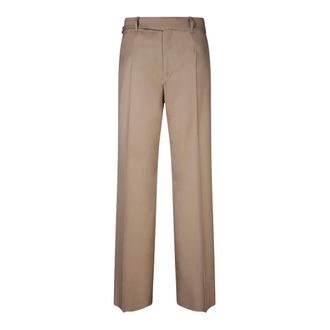 Dolce & Gabbana Beige Wollweite Hosen - - Trousers - Herren - Braun - M