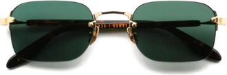 Gast lunettes de soleil Domsa &agrave; monture rectangulaire - Vert