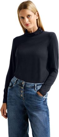 Cecil Damen B320540 Langarmshirt, Night Sky Blue, Large