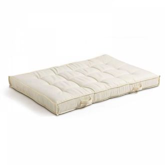 Oviala Oviala - Coussin pour palette matelass&eacute; &eacute;cru 120x80cm