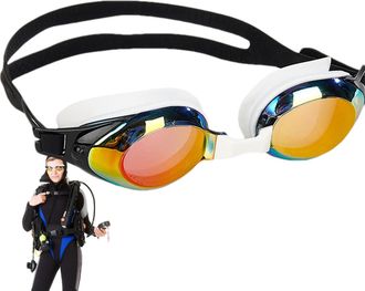 Generico Schwimmbrille, Schwimmbrille f&uuml;r Erwachsene, Anti-Beschlag-Schwimmbrille, wasserdicht, beschlagfrei und auslaufsicher, klare Sicht f&uuml;r Erwachsene und 