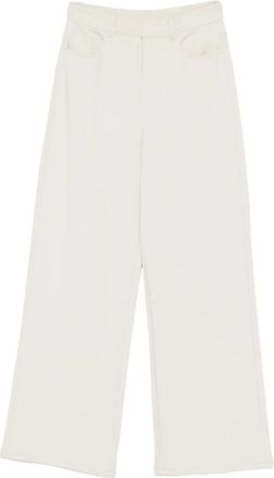 Max Mara Femme, Pantalons, Beige, Taille: 42 FR Smmbrioso Wide Pantalons