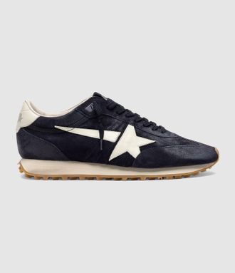 Golden Goose Baskets Homme Running Marathon Blue Milk