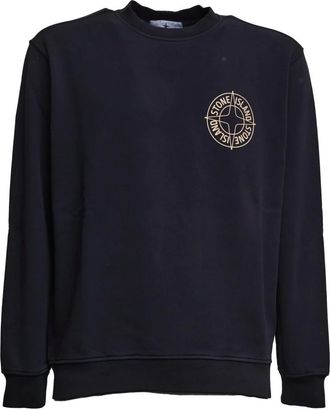 Stone Island Homme, Sweatshirts et sweats &agrave; capuche, Bleu, Taille: M SweaT-shirts