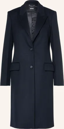 HUGO BOSS Wollmantel Classin blau