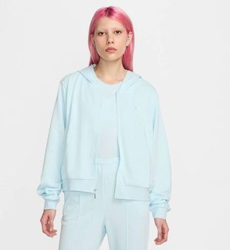 Nike Damen Shirt Sportswear Chill Terry Loose Full-Zip French Terry