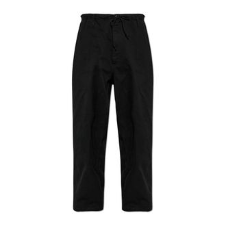 Yohji Yamamoto Pantalon en coton coupe ample - Homme - Pantalons - Noir - Taille: L