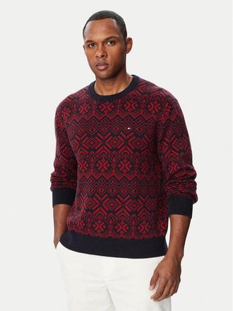 Tommy Hilfiger Pullover Fairisle MW0MW44815 Dunkelrot Regular Fit