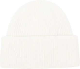 Max Mara Femme, Accessoires, Blanc, Taille: ONE Size Mmretina Beanie