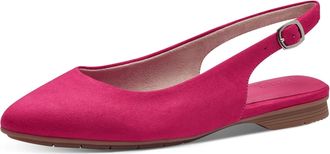 Jana Damen Slingpumps Flach Vegan, Rosa (Fuxia), 37 EU