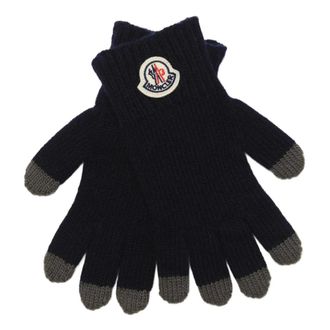 Moncler unisex, Accessoires, Bleu, Taille: L Gants Tricot