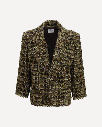 Saint Laurent Tweed single-breasted Jacket Female 38