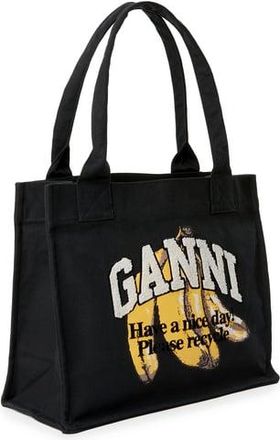 Ganni Sac cabas &agrave; logo