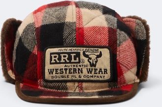 Ralph Lauren Baseballcap aus Woll-Flanell mit Shearling
