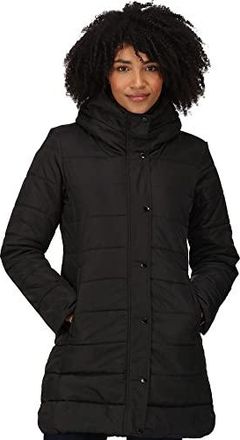 Regatta Pamelina Baffled/Quilted Jackets, Black, X Small Womens
