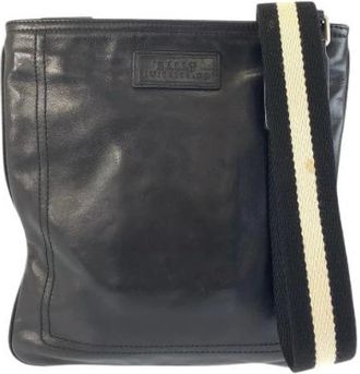 Bally Pre-owned Sac bandouli&egrave;re en cuir Trainspotting - Homme - Pre-owned - Noir - Taille: ONE Size