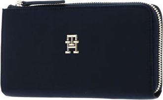 Tommy Hilfiger Porte-Monnaie Femme TH Flow Large Grand Modèle, Bleu (Space Blue), Taille Unique