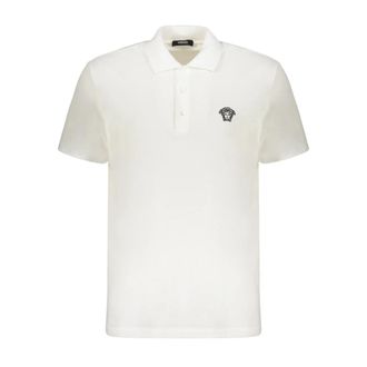 Versace Logo Polohemd - - Tops - Herren - Wei&szlig; - XL