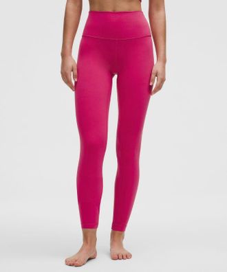 lululemon Align Hose mit hohem Bund f&uuml;r Frauen - 63,5 cm - Gr&ouml;&szlig;e 12 in Raspberry Coulis