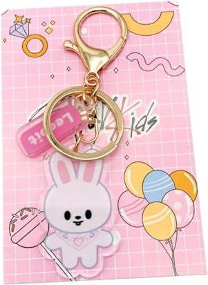 Generic Stray-kids Porte-clés SK-ZOO SK-Z 5Clock Key Ring Stay Karma Porte-clés acrylique, Leebit, 5cm