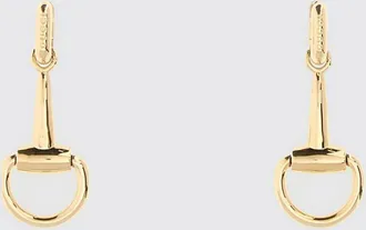 Gucci H&auml;ngeohrringe aus Metall mit Gold-Finish und Horsebit-Detail