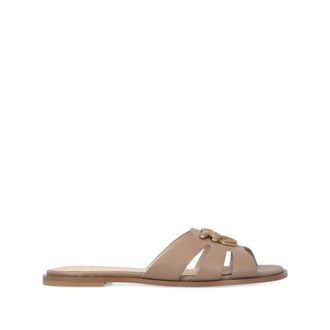Pinko Milly Leder Slide - - Shoes - Damen - Braun - 40 EU