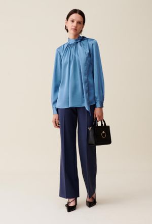 Claudie Pierlot Blouse fluide col lavalli&egrave;re