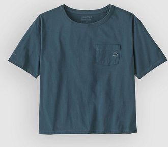 Patagonia Fitz Roy Massif Easy Cut Pocket T-Shirt summit blue