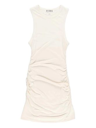 &Eacute;terne Gerafftes Minikleid mit rundem Ausschnitt - Nude