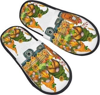Generic Chaussons Femme Homme Impression De Camion De Thanksgiving Chaussons Femme Confort Doux Pantoufles À La Maison, Pour Mariage, Femmes, Intérieur Extéri