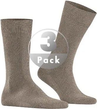 Falke Herren Socken beige Baumwolle unifarben