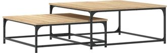 vidaXL Satztische 2 Stk. Sonoma-Eiche Holzwerkstoff Vidaxl