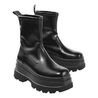 Buffalo Jupiter Bottines &agrave; plateforme pour femme, Noir, 38 EU