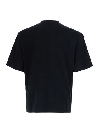 Stone Island Mens T-Shirt Heavyweight Crew Neck Black T-Shirts And Polos