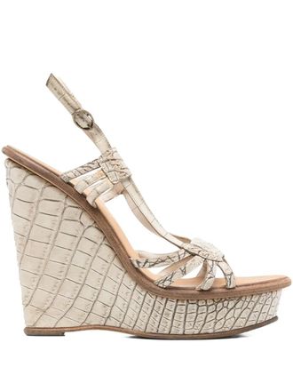 Bottega Veneta sandales à plateforme 145 mm (2000) - Tons neutres