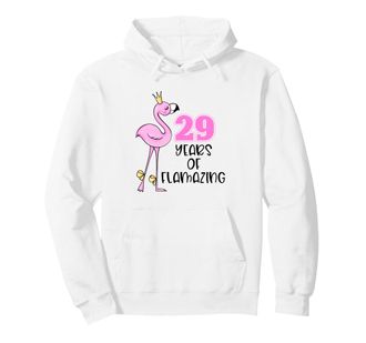 BDAZ 29 Years of Flamazing Flamingo Design Beach 29th Birthday Pullover Hoodie