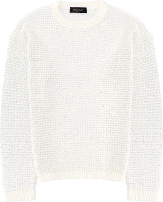 Fabiana Filippi Femme, Pulls, Blanc, Taille: 40 FR Pull ras du cou