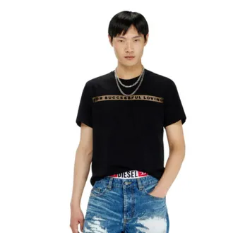 Diesel Homme, Tops, Noir, Taille: S T-Chemises