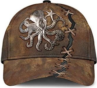 Generic Larme De M&eacute;tal De Poulpe Homme Femme Casquette-Hip Hop Anti-UV Strapback Cap S&eacute;chage Rapide Casquette De Baseball pour Trucker Sport Hip Pop