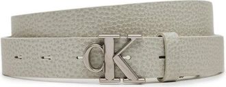 Calvin Klein Jeans Damengürtel Monogram Placque Buckle 25Mm LV04K7003G Weiß