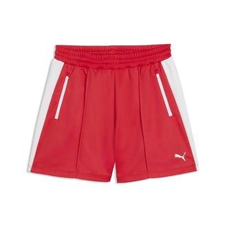 Puma Short &agrave; Nervures 10 cm T7 Femme XS, for All Time Red