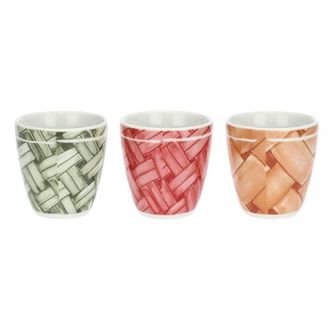 Thun Set aus 6 Porzellan-Gl&auml;sern Umarmungen