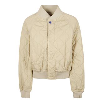 Burberry Femme, Vestes, Beige, Taille: 38 FR Blouson aviateur matelass&eacute;