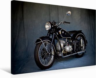 Calvendo Premium Textil-Leinwand 45 x 30 cm Quer-Format BMW R 51/2 | Wandbild, HD-Bild auf Keilrahmen, Fertigbild auf hochwertigem Vlies, Leinwanddruck von Ing