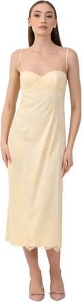 Kocca Femme, Robes, Jaune, Taille: 44 FR Elegant Layered Full Length Dress